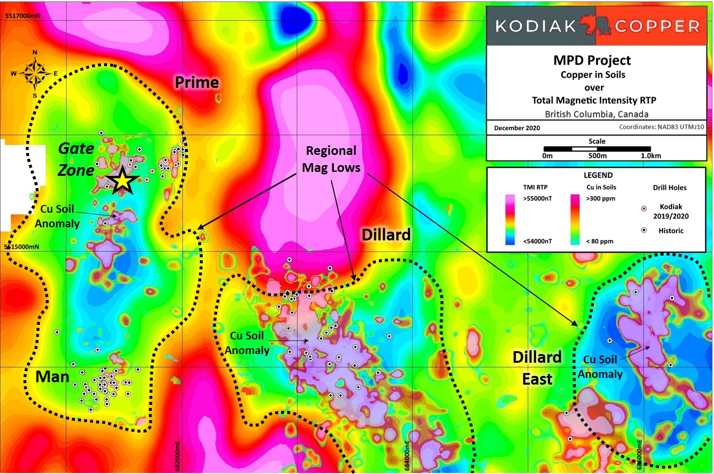 Kodiak Provides Update and 2021 Exploration Plans for its MPD Copper-Gold Porphyry Project ...